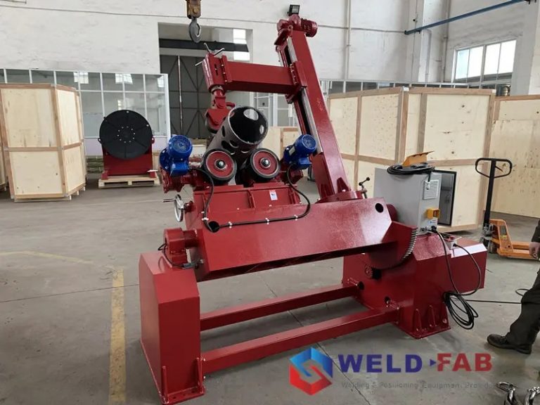 CUSTOMIZED WELDING ROTATOR WITH SWING AND ROTATION – Weld-Fab Automation